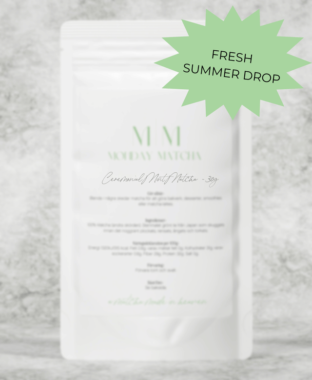COMING SOON: Ceremonial MINT Matcha 30g – Monday Matcha